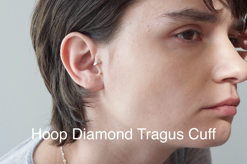 Hoop Diamond Tragus Cuff 2024.03.12||and cloud | ジュエリー通販サイト
